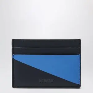 Loewe Navy Blue/sky Blue Flag Card Holder In Leather - Multicolor