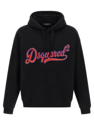 Dsquared2 Sponge Patch Hoodie - Black