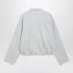 Acne Studios Striped Polo Sweatshirt - Blue
