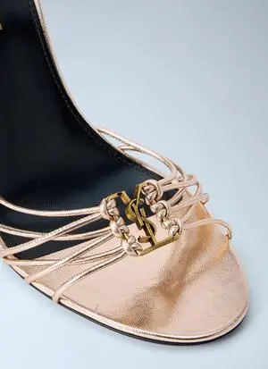 Saint Laurent Babylone Stiletto Sandals - Pink