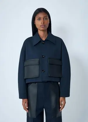 Bottega Veneta Compact Wool And Cotton Twill Jacket