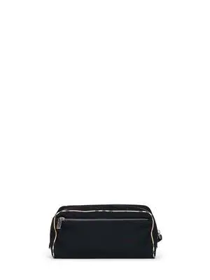 Burberry Black Large Travel Bag With Check Trims