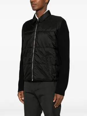 Prada Wool And Re-nylon Cardigan