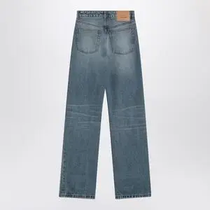 AMI Paris Wide-leg Denim Jeans - Blue