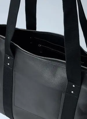 Rick Owens Structured Leather Tote Bag