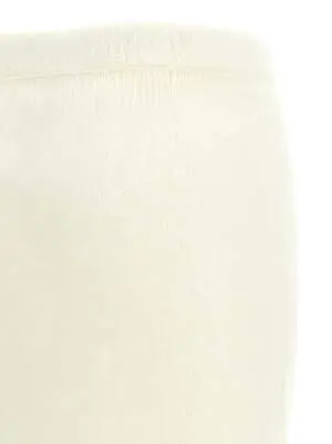 Alessandra Rich Carded Mohair Midi Skirt - White