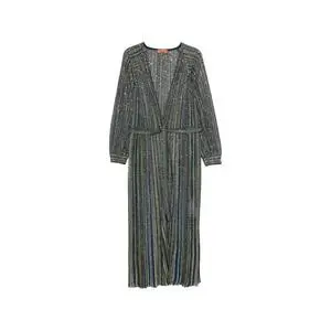 Missoni Vertical Stripe V-neck Cardigan - Blue