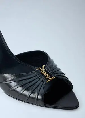 Saint Laurent Babylone Heeled Sandals - Black