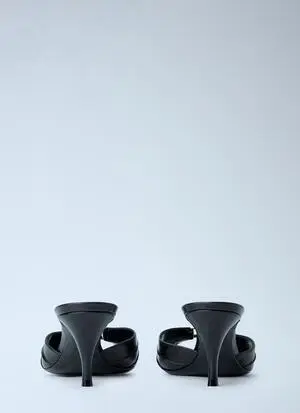 Saint Laurent Babylone Heeled Sandals - Black