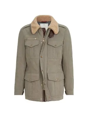 Brunello Cucinelli BRUNELLO CUCINELLI Technical Cotton Field Jacket Multicolor