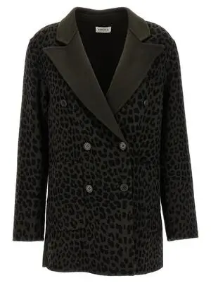 P.A.R.O.S.H P.A.R.O.S.H. Women Animal Print Double-Breasted Blazer