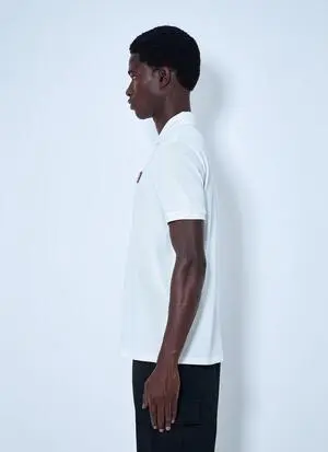 Moncler Piqué Polo Shirt With Logo Embroidery