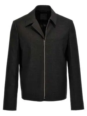 Givenchy Structured Wool Blouson - Gray