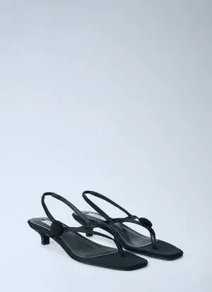 TOTEME Slingback Satin Sandals