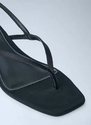 TOTEME Slingback Satin Sandals