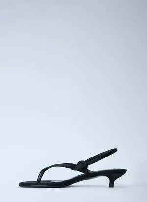 TOTEME Slingback Satin Sandals