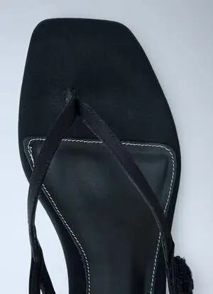 TOTEME Slingback Satin Sandals