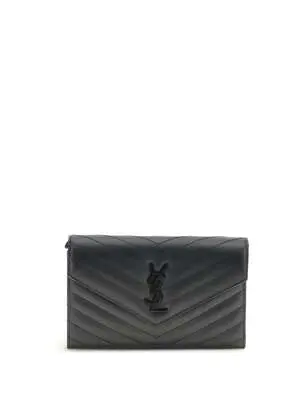 Saint Laurent Cassandre Mini Shoulder Bag - Black