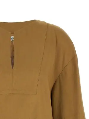 Max Mara Linen-blend Blouse - Cream