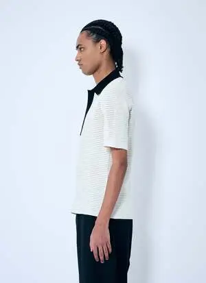 JIL SANDER Open-knit Polo Shirt