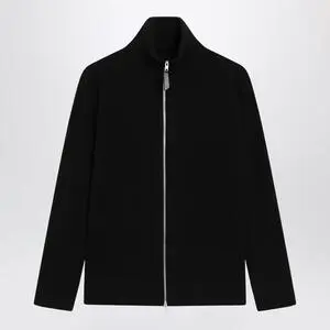 MAISON MARGIELA Cotton And Wool Zip-up Knit Cardigan - Black