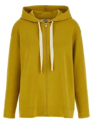 Max Mara Smmdoria Logo Hoodie - Yellow