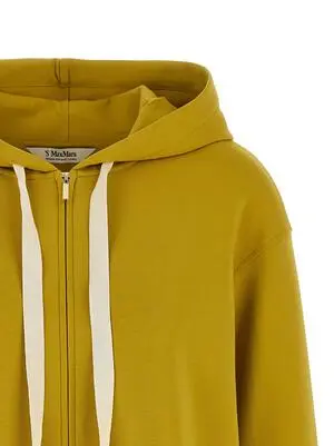 Max Mara Smmdoria Logo Hoodie - Yellow