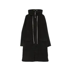 Rick Owens Cotton Coat - Black