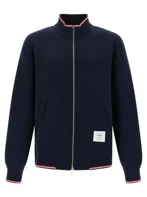 Thom Browne Rwb Piping Sweatshirt - Blue