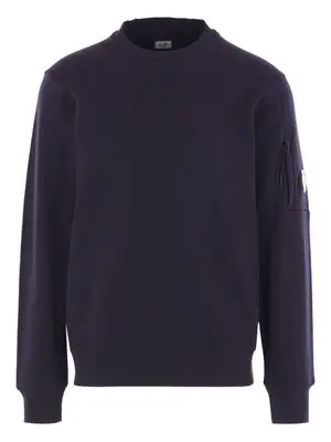 C.P. COMPANY Logo Cotton Crewneck Sweatshirt - Multicolor
