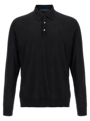 Kiton Ciro' Polo Shirt - Black