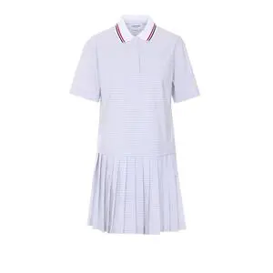 Thom Browne 4bar Mini Polo Dress - Gray