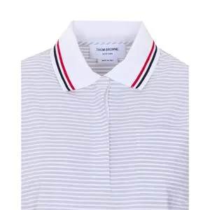 Thom Browne 4bar Mini Polo Dress - Gray