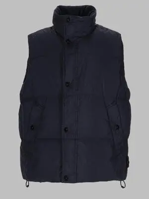 Stone Island Padded Quilted Vest - Blue