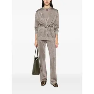 Missoni V-neck Long Sleeve Cardigan - Cream