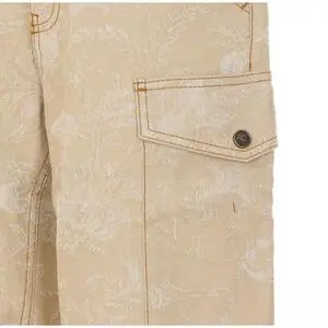 Etro Cargo Trousers With Coulisse - Cream