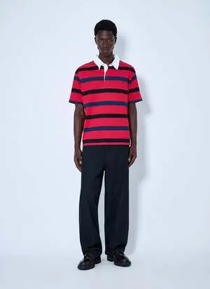Prada Short-sleeved Cotton Polo Shirt - Red