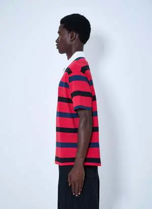 Prada Short-sleeved Cotton Polo Shirt - Red