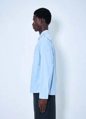JIL SANDER Button-down Cotton Shirt - Blue