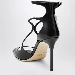 JIMMY CHOO Azia Sandals In Patent Leather - Black