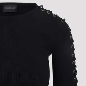 Balenciaga Lace-up Mini Dress