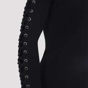 Balenciaga Lace-up Mini Dress