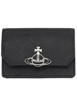VIVIENNE WESTWOOD Portacarte Con Dettaglio Orb - Black