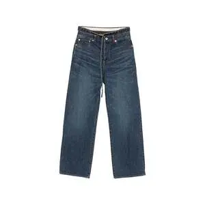 Sacai Trousers Straight Trousers - Blue