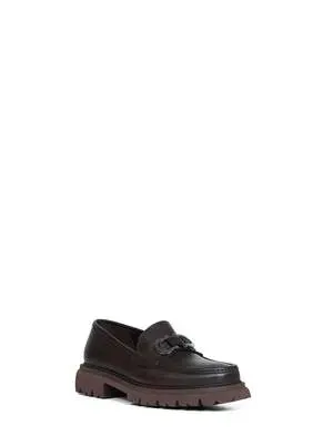FERRAGAMO Dark Brown Cocoon Loafers With Gancini Ornament