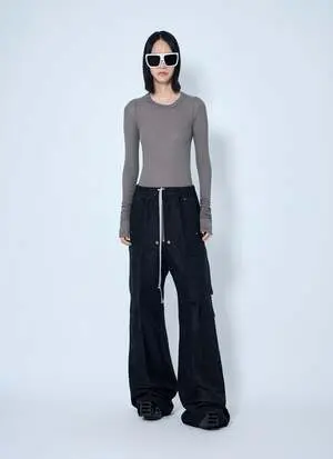 Rick Owens Wide-leg Cargobelas Trousers - Black