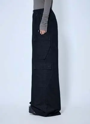 Rick Owens Wide-leg Cargobelas Trousers - Black