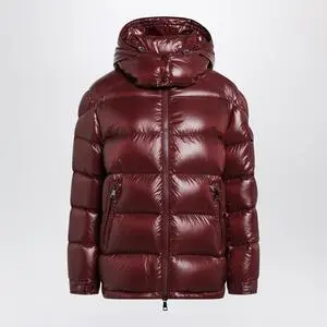 Moncler Dark Maire Down Jacket In Nylon Laque - Red