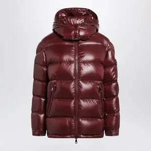 Moncler Dark Maire Down Jacket In Nylon Laque - Red