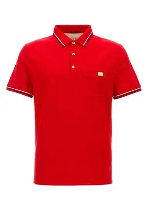 Valentino Garavani Cotton Polo Shirt - Red